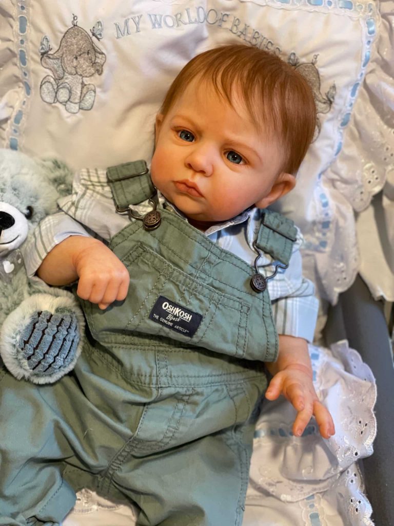 Cameron Red hair with Blue Eyes Reborn - My World of Babies