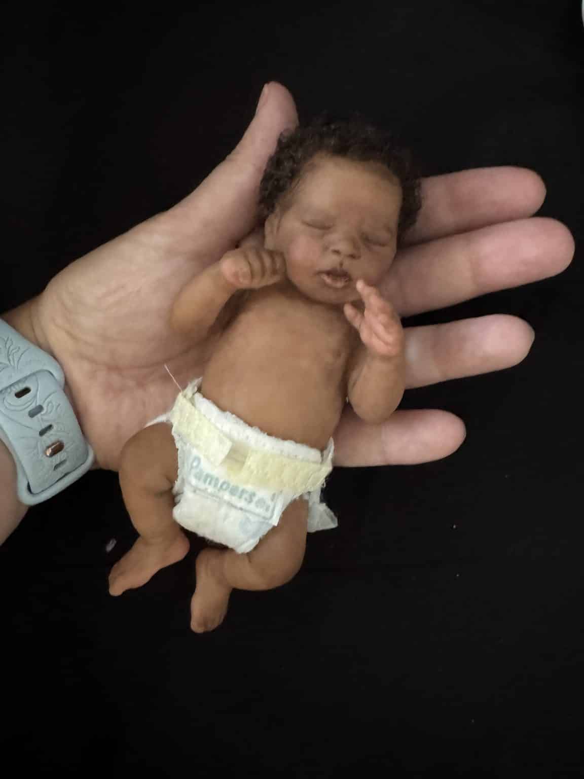 *Sale!*OOAK "Terra", Polymer Clay Miniature Baby Boy - My World of Babies